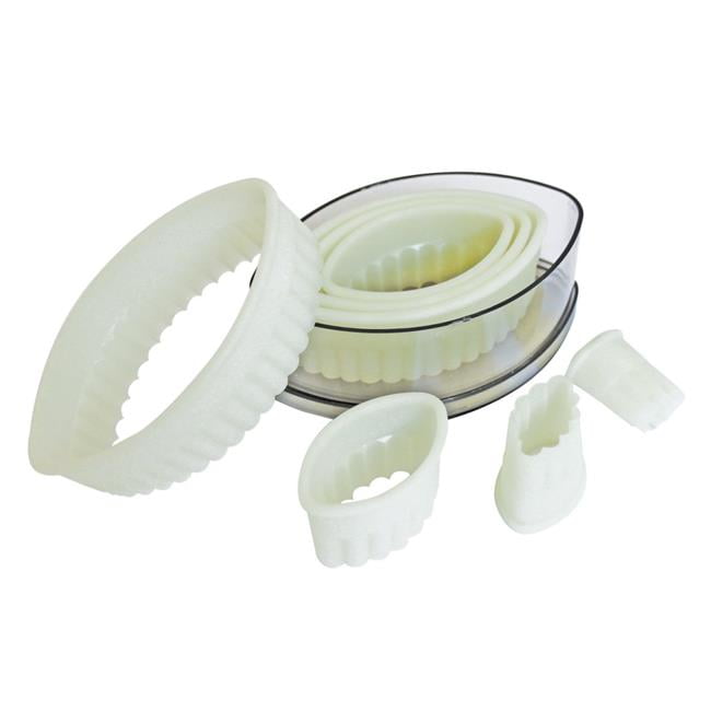 World Cuisine A166109 Oval Fluted Pastry Cutter Set, 7 Piece - Walmart.com