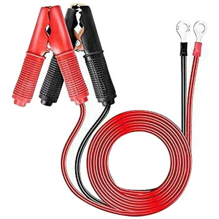 YDJKET 2Pcs Car Jump Leads 30A Alligator Clip Jumper Cable 6mm Copper ...