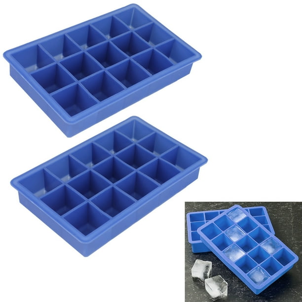 Chef Craft Silicone 15-Cavity Ice Cube Tray Set of 2 - Walmart.com