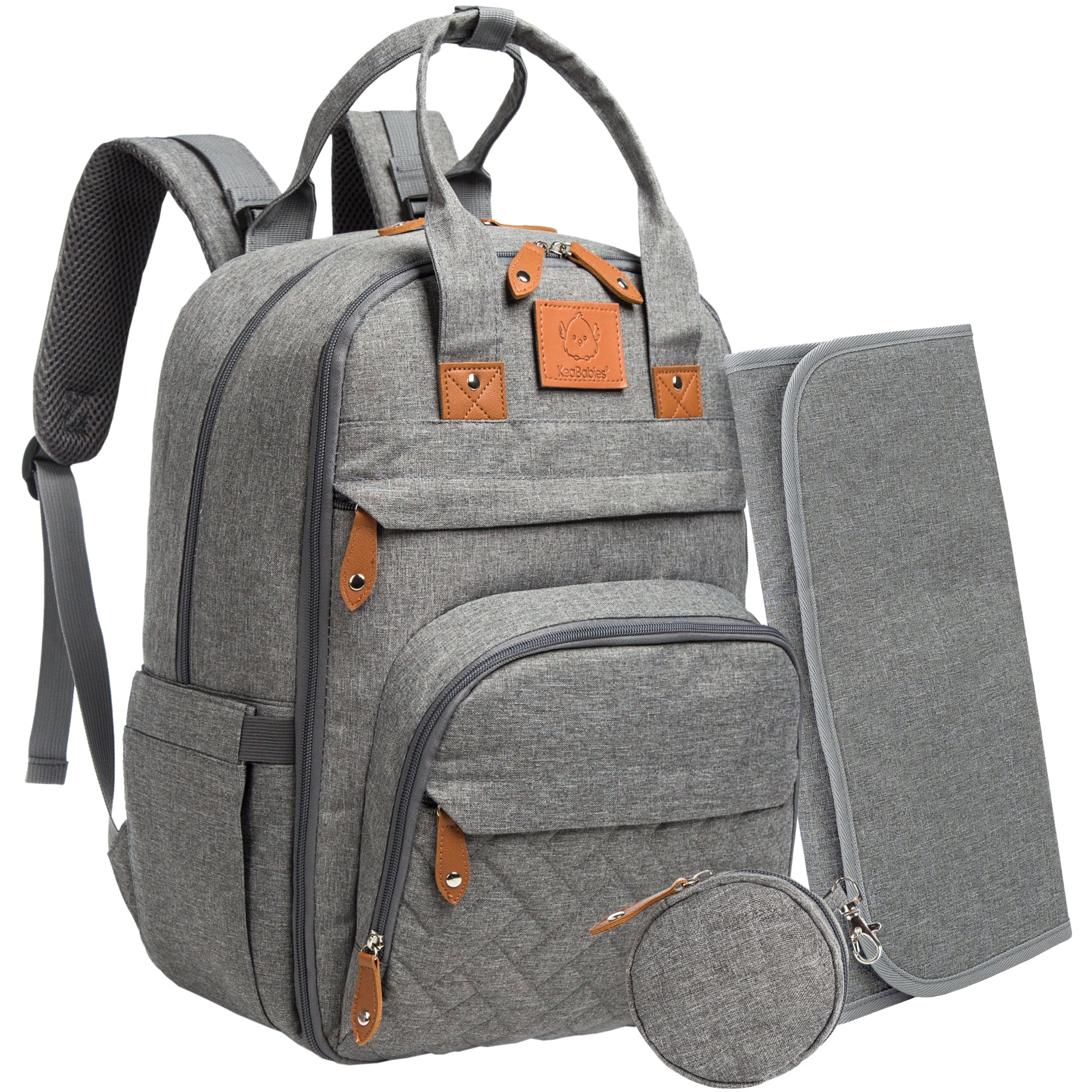 KeaBabies Diaper Bag With Changing Pad Waterproof Baby Bag Travel KeaBabies Diaper Bag With Changing Pad Waterproof Baby Bag Travel