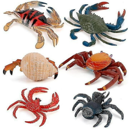 Crab Toy Educational Simulation Animal Marine Life Model Realistic Xmas ...