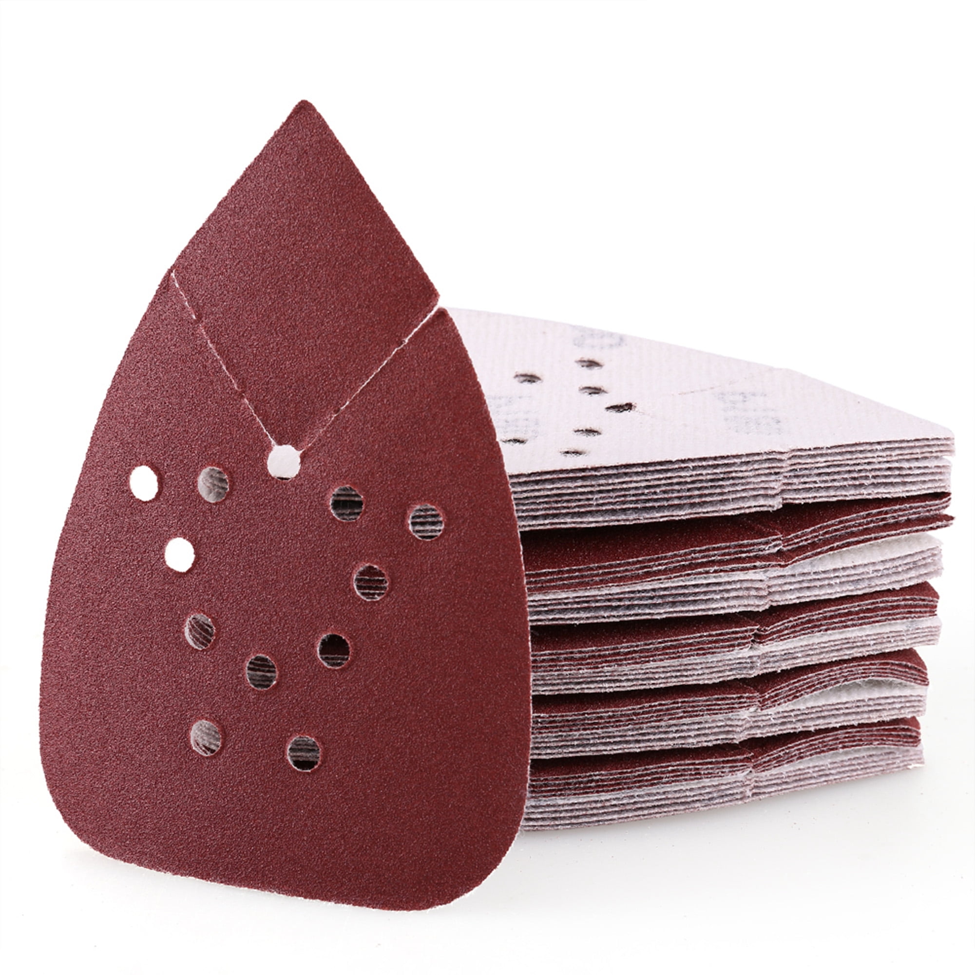 50PCS Sanding Sheets 180 Grit Hook And Loop Sandpaper 12 Holes Mouse