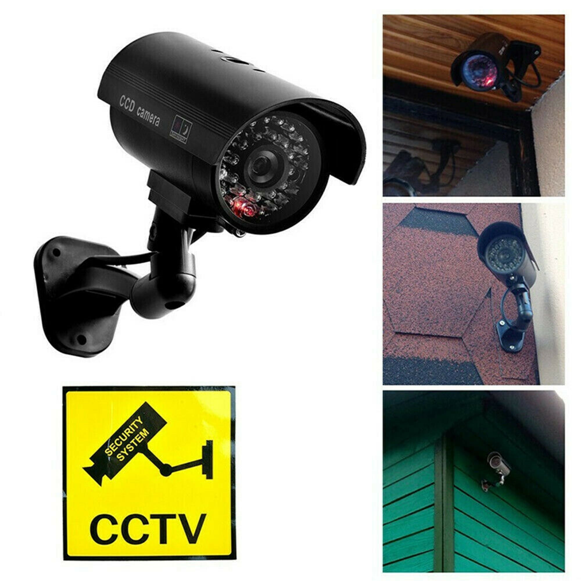 YouLoveIt 1/2/4 PCS Dummy CCTV Surveillance Camera Fake Surveillance ...
