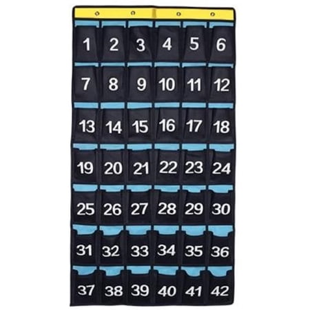 Numbered Organizer Classroom Pocket Chart for Cell Phones Calculators ...