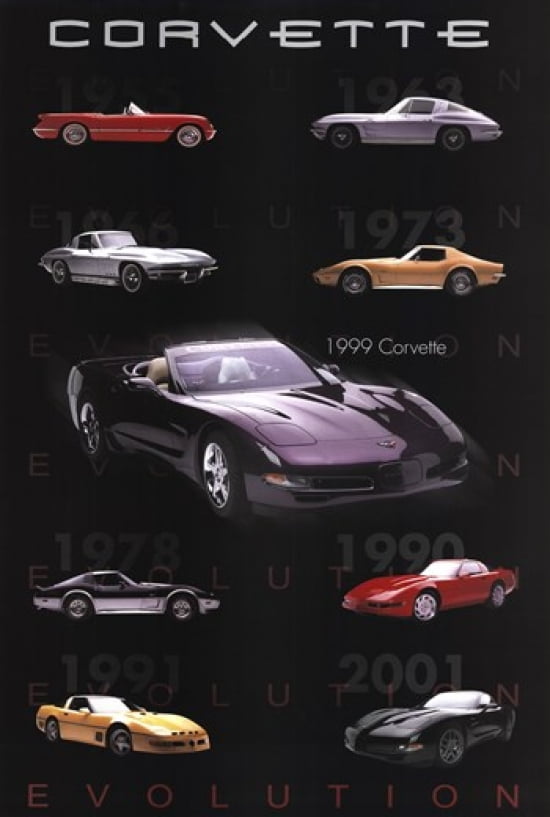 Evolution-Corvette Poster (24 x 36) - Walmart.com
