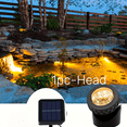 TURAOHU Solar Pond Lights, IP68 Waterproof Underwater Spotlight, 2 ...