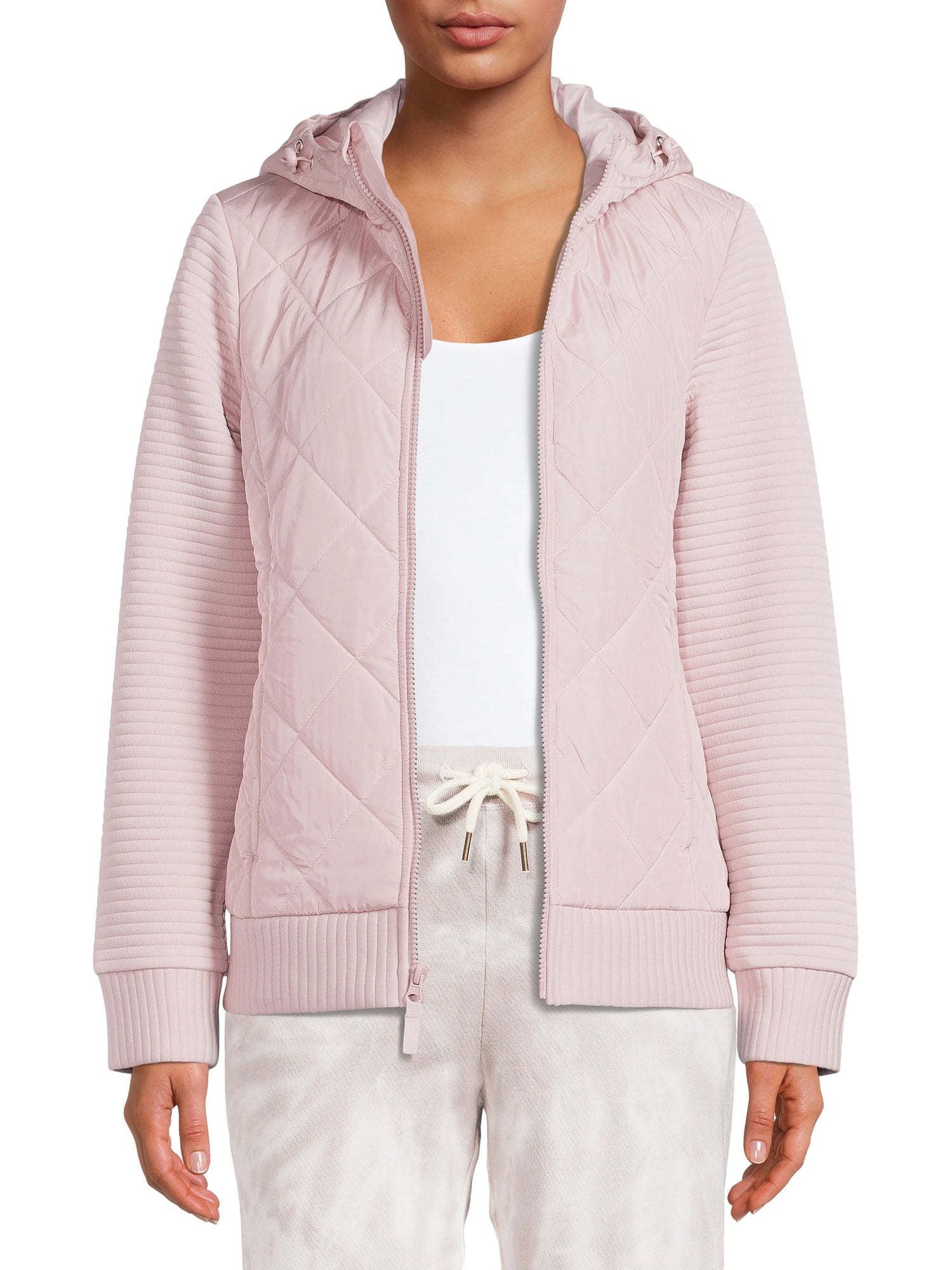 Time and Tru Women's and Plus Quilted Ottoman Jacket - Walmart.com