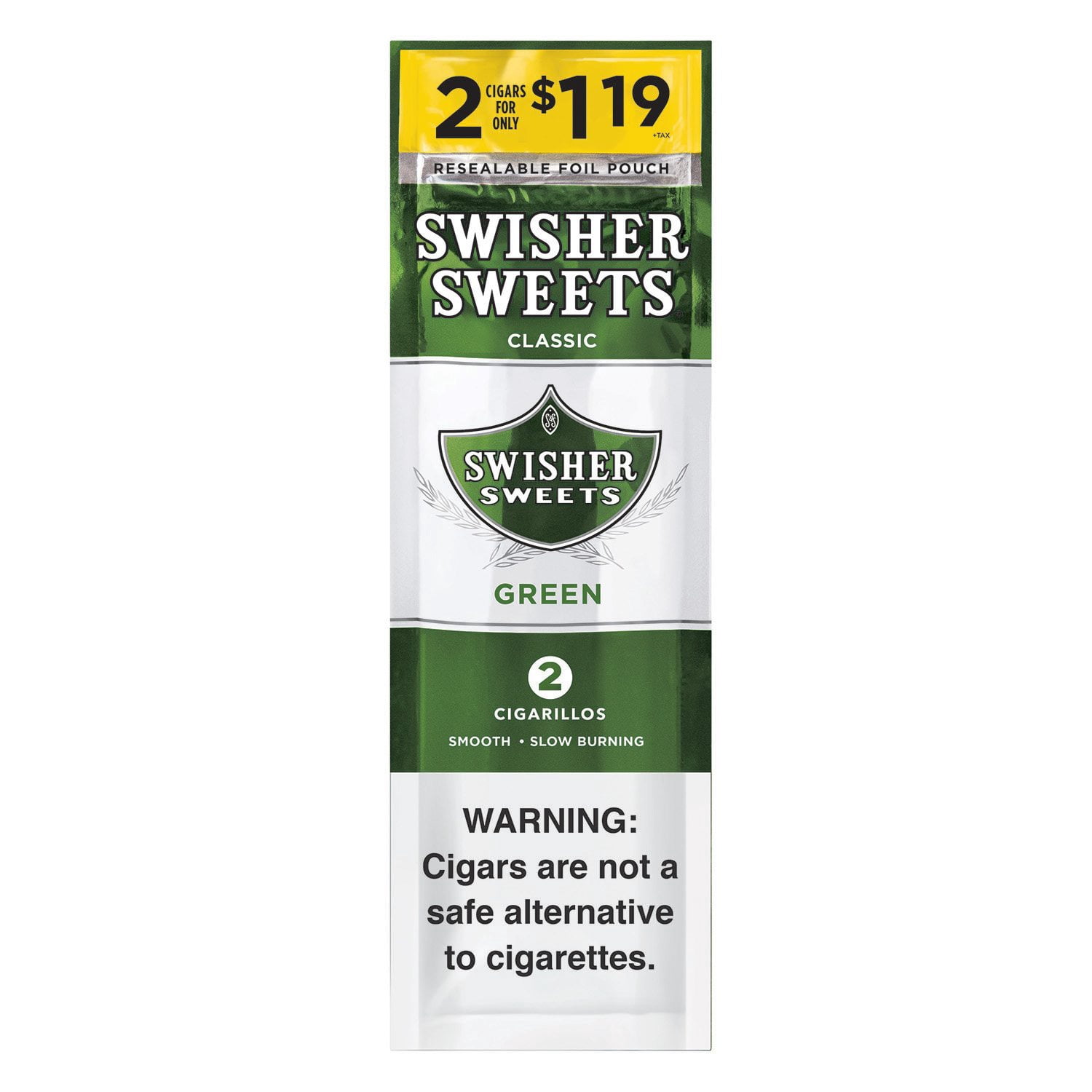 Swisher Sweets Cigars Green Pre-Priced 2 ct., 30 pk. - Samsclub.com