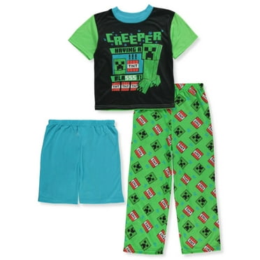 Minecraft Boys' 3 Piece Pajamas Set - Walmart.com