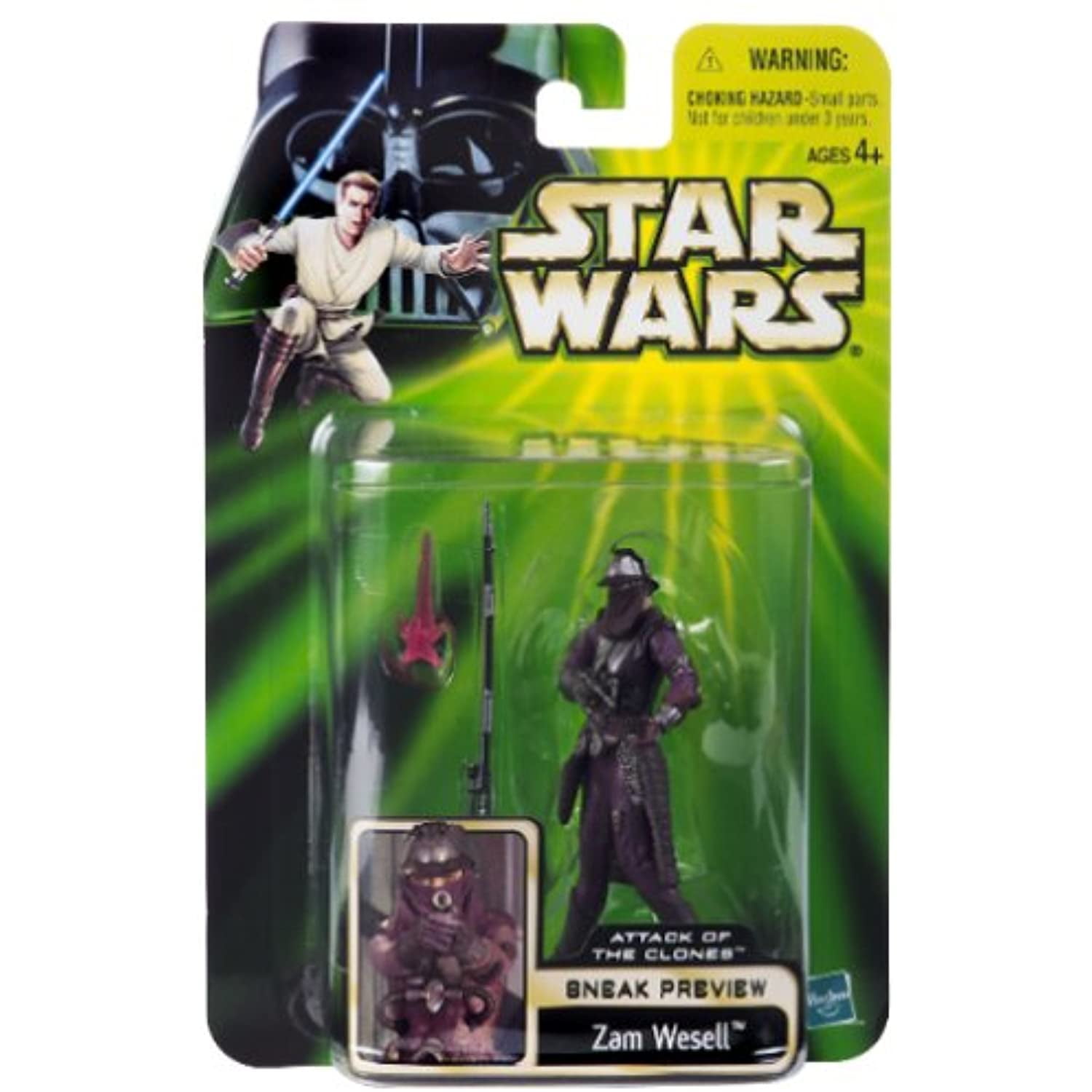Buy Star Wars: Power of the Jedi Sneak Preview Zam Wesell Action Figure ...