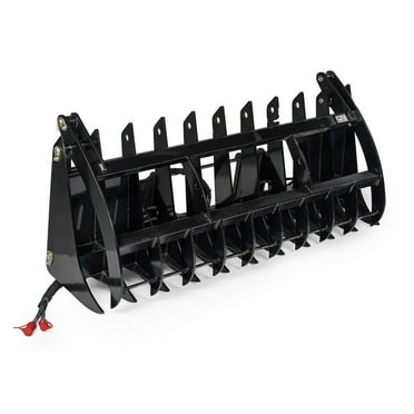 "Titan Attachments 60"" Root Grapple Rake V2 for Landscaping & Universal Skid Steer" - Walmart.com