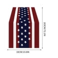 Cheapark Table Runner Printed Fabric Flag Theme Long Mat for ...