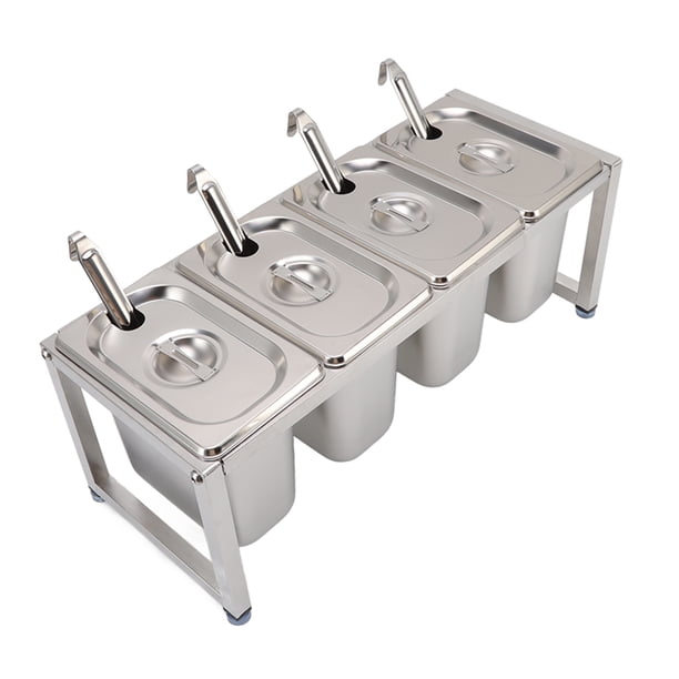 Spice Container Box Rack, Stainless Steel Seasoning Box Set Telescopic ...