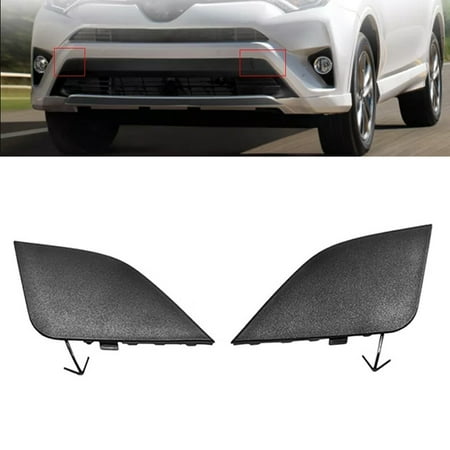 Top-Max 1 Pair Front Bumper Tow Hook Cover Replace Cap Vehicle ...