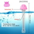 Floating Pool Thermometer, Large Size Easy Read for Water Temperature ...