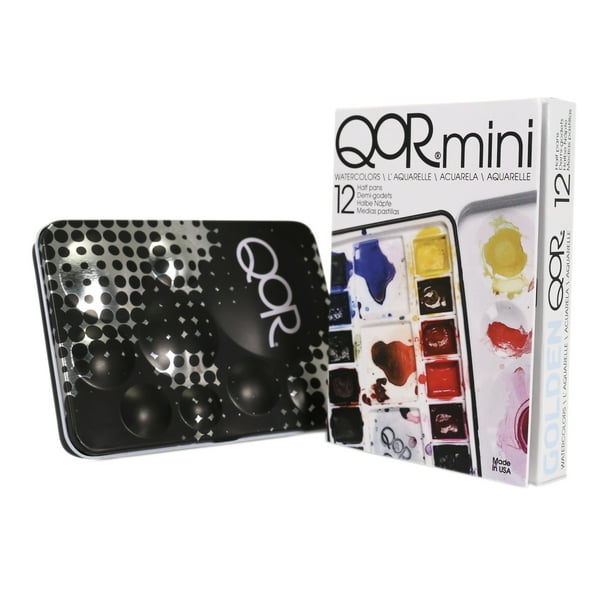 QoR Mini Watercolor Set, 12-Colors, Half-Pan - Walmart.com