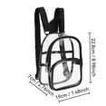 Clear Backpack,Water-Resistant PVC Plastic,Reinforced Shoulder Straps ...