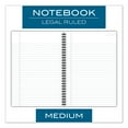 Cambridge Wire Bound Business Notebook, Wide/Legal Rule, Black Cover, 9 ...