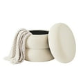 Mainstays Boucle Cloud Storage Ottoman, Cream - Walmart.com