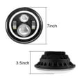 Sunpie 7" LED Headlights Bulb RGB Halo Angel Eye with Bluetooth Remote ...