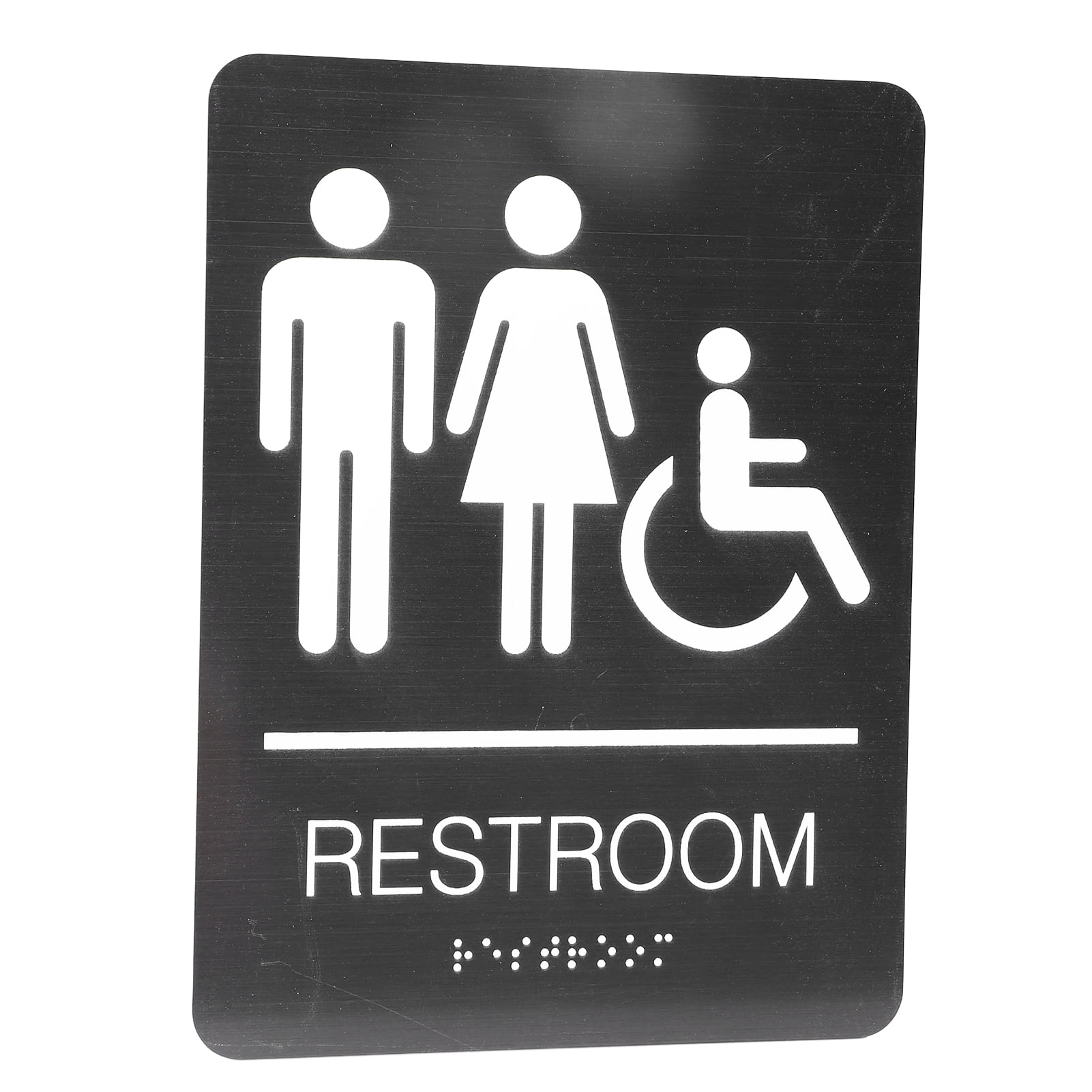 Letrero De Baño, Letrero De Baño Braille De Apariencia Elegante Para ...