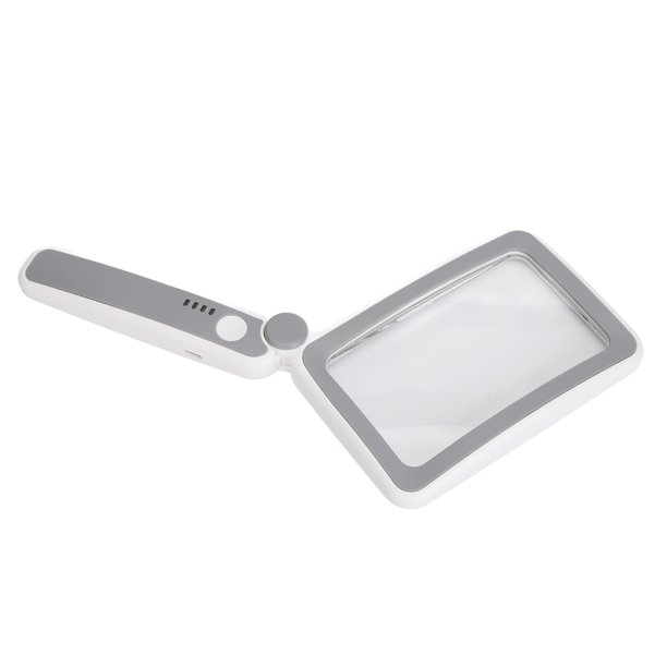 4X Reading LED Magnifier, Hand Reading Magnifier 10 LEDs Lighting Touch ...