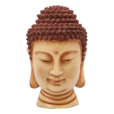 Ebros Feng Shui Shakyamuni Buddha Gautama Head with Ushnisha Statue 9 ...