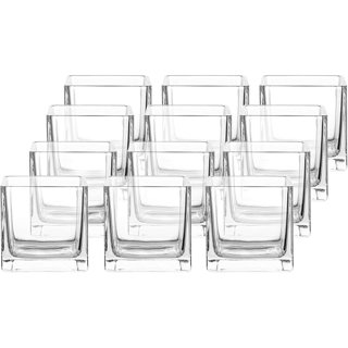 12 Pack: 3" Square Glass Vase by Ashland® - Walmart.com