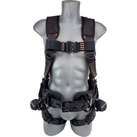 Frontline Fall Protection Combat Construction Full Body Harness + D ...