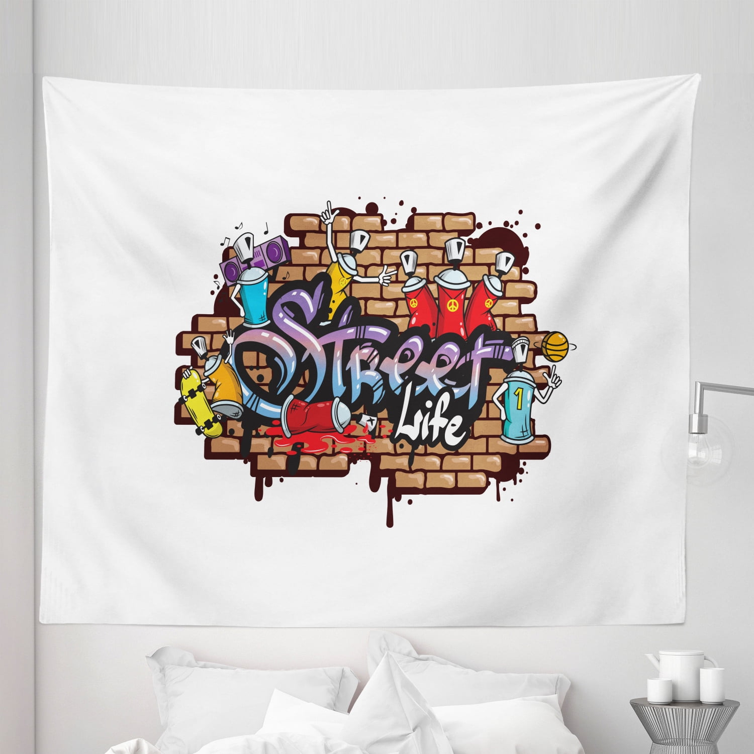 Youth Tapestry, Urban World Street Life Graffiti Art Spraycan ...