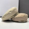 Agiufgs Beret Polyester Fiber Korean, Metal Buckle with Trendy Design ...