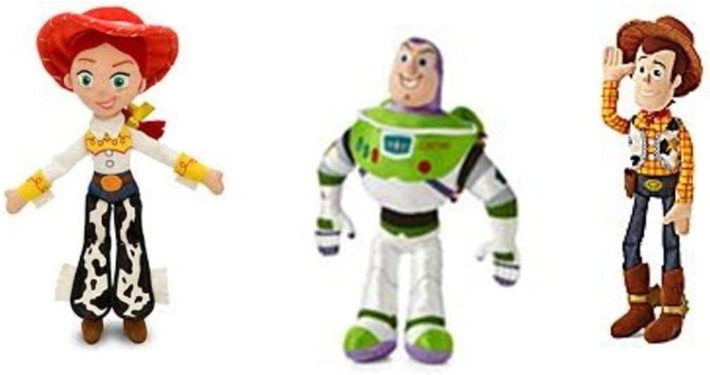 Toy Story Jessie Woody Buzz Lightyear 16” Plush Set Soft Figures ...