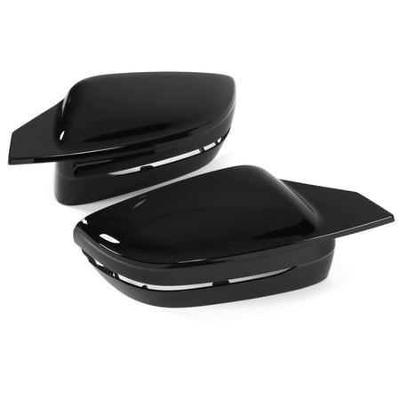 Rearview Mirror Cover, LHD Simple Installation Gloss Black Side Mirror ...