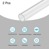 Acrylic Pipe Clear Rigid Round Tube 18mm ID 20mm OD 14" for Lamps and ...