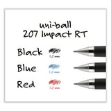 207 Impact Gel Pen, Retractable, Bold 1 Mm, Black Ink, Black Barrel ...