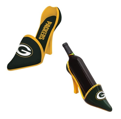 Green Bay Packers Decorative Wine Bottle Holder - Shoe - Walmart.com