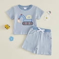 Baby Boys Clothes Cute Cartoon Top Horizontal Stripe Design T-Shirt ...
