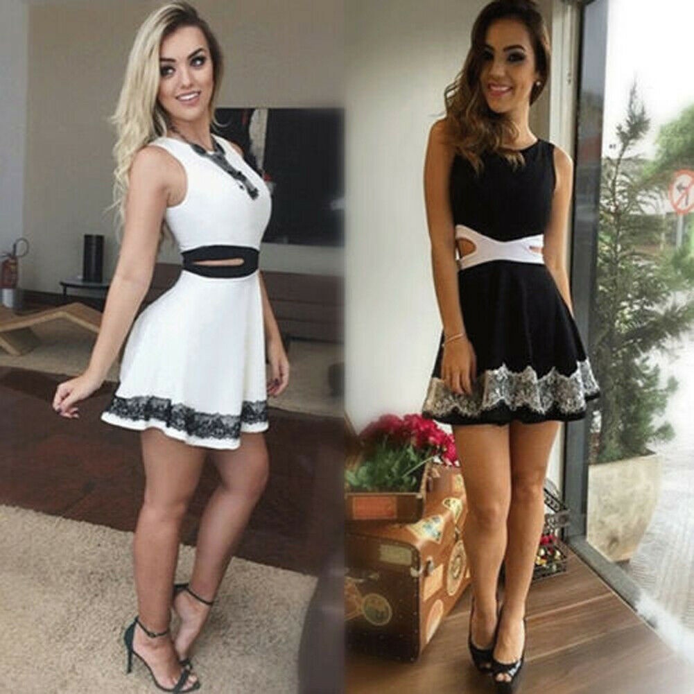 Women Sexy Bandage Bodycon Dress Sleeveless Evening Party Cocktail Mini Dress Walmart Canada