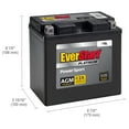Free Shipping! Ever Start AGM PowerSport Battery T16L 12V 260 CCA ...