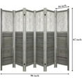 Youtuboom 6 Panel Room Dividers Fully Assembled 5.6Ft Carved Room ...
