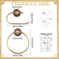 2 Pieces Set Antique Brass Toilet Paper Holder Retro Hand Towel Ring ...