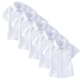 2-15T Boys 5 Pack Dress Shirts Short Sleeve Button Down Back to School ...
