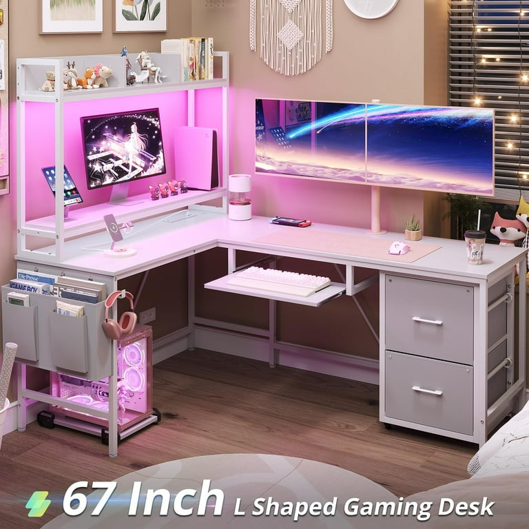 Shaped desk walmart store