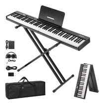 Foldable Piano Keyboard, Portable 88-Key Electronic Piano with ...