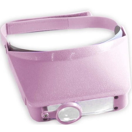 HAWK Visor-Type Head Worn Magnifier With 3 Levels Of Power In Pink ...