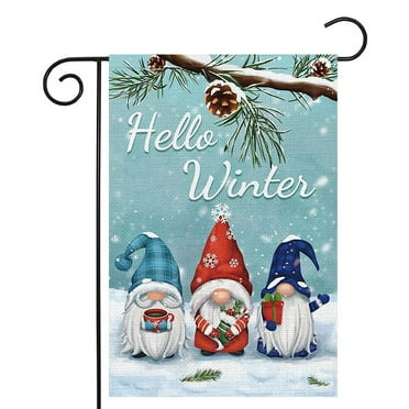 Naughty or Nice? Christmas Applique House Flag Santa Holiday 2 Sided 29 ...