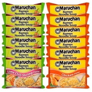 Maruchan Ramen Instant Noodle Soup Variety, 2 Flavors - 12 Packs Roast ...