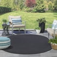 Nourison Essentials Indoor/Outdoor Black 6' x 9'oval Area Rug, (6x9 ...