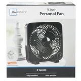 Mainstays 9 inch Personal Box Fan- Black - Walmart.com