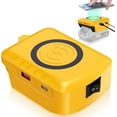 for Dewalt 18/20V Battery Fast Wireless Charger Adapter - Upgraded ...